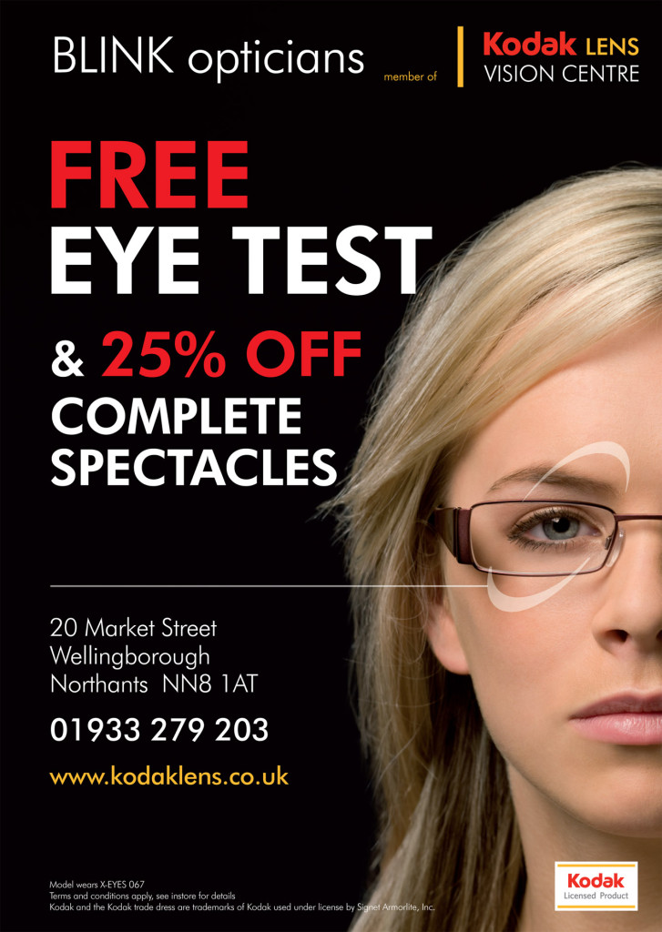 Free Eye Test Wellingborough & Prescription Glasses Savings